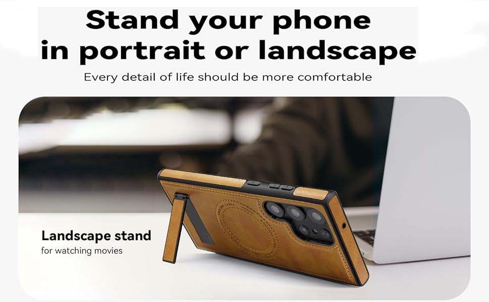 Amazon.com: Lunivop for Samsung Galaxy s24 Ultra Case Leather [Compatible with Magsafe Wireless ...