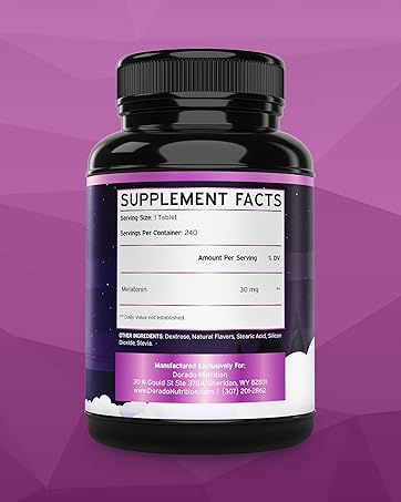 Amazon.com: Melatonin 30mg Tablets for Adults (240 Count) - Fast Dissolve Tablets with 30mg of ...