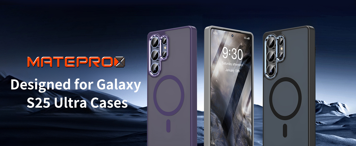 Amazon.com: MATEPROX Magnetic Compatible with Samsung Galaxy S25 Ultra Case, Stylish Slim ...
