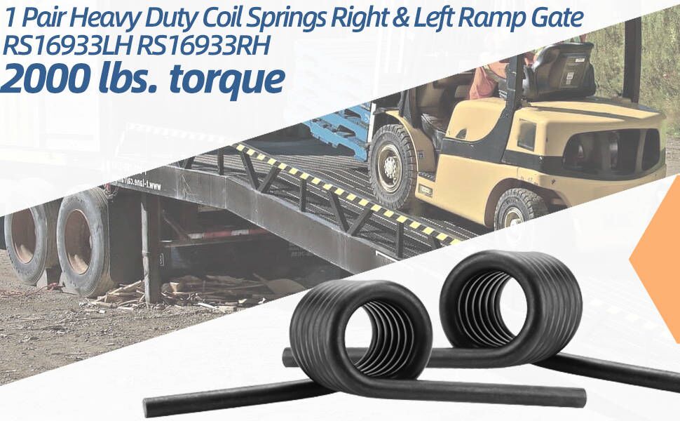 Amazon.com: Trailer Ramp Coil Springs, Heavy Duty Trailer Springs Right ...