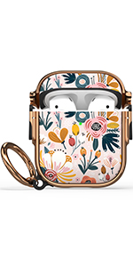 Amazon.com: Maxjoy for Airpods Pro 2nd Generation/1st Generation Case with Lock, Flower AirPod ...