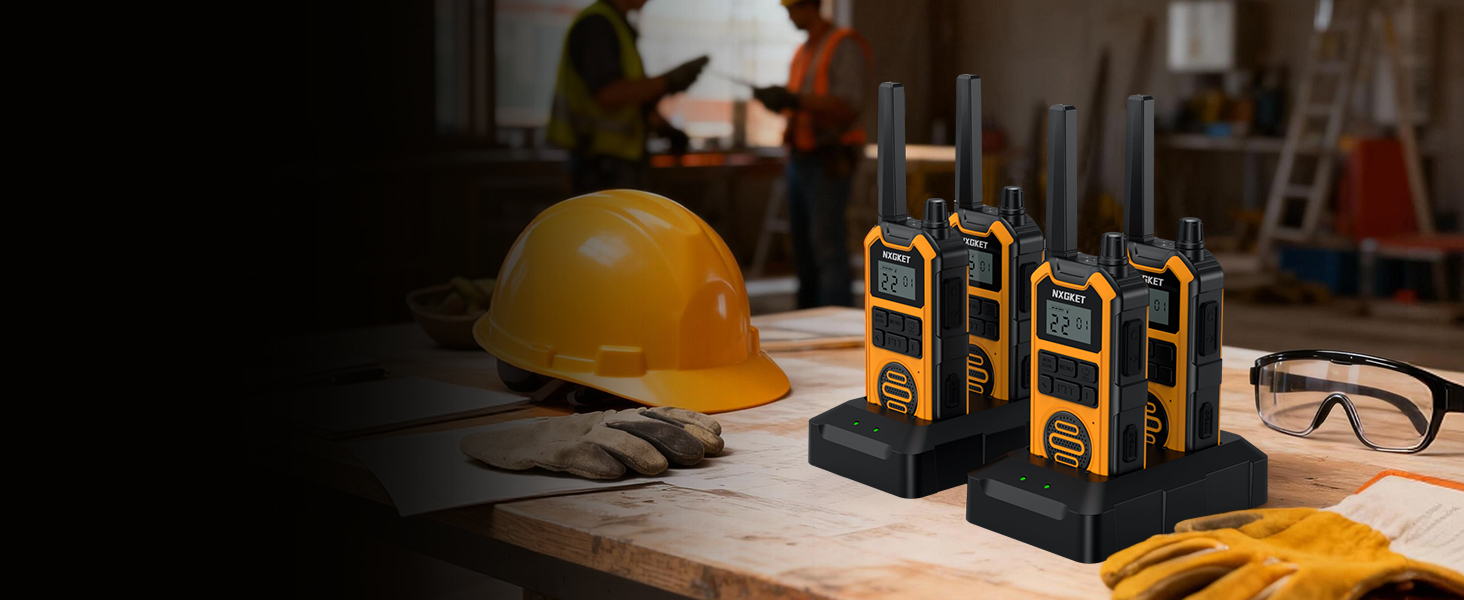 Amazon.com: NXGKET BD-01 Heavy Duty Walkie Talkies, 2 Way Radio Long Range Advanced Triple Proof ...