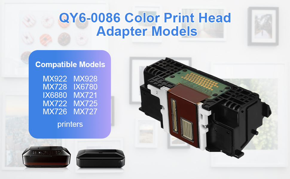 Amazon.com: QY6-0086 Color Print Head Fit For Canon MX922 MX928 MX728 IX6780 IX6880 MX721 MX722 ...