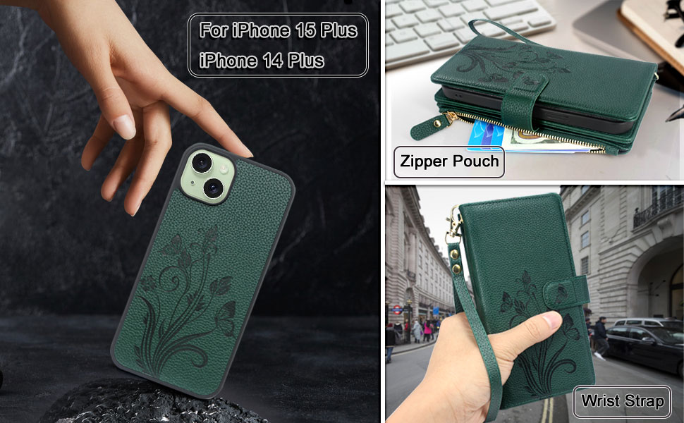 Amazon.com: Lacass Compatible with MagSafe Case Wallet for iPhone 15 Plus/iPhone 14 Plus 6.7 ...