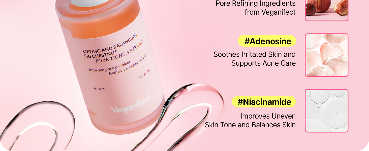 Amazon.com: VEGANIFECT Pore Refining Ampoule, Pore Tightening, Reduce Sebum, Korean Skin Care ...