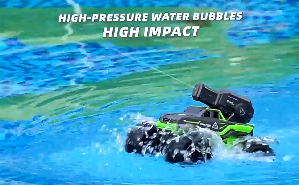 MIKUER Amphibious Remote Control Car Boat, RC Stunt Car,Water Shooting Remote Control Cars for ...