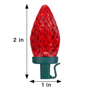 Minetom C9 LED Christmas String Lights, 2 Pack - 33ft 50 LED Waterproof ...