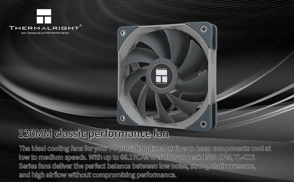 Amazon.com: Thermalright TL-C12 120mm CPU Fan, Computer case Fan, Quiet 4pin PWM PC Fan, 1500RPM ...