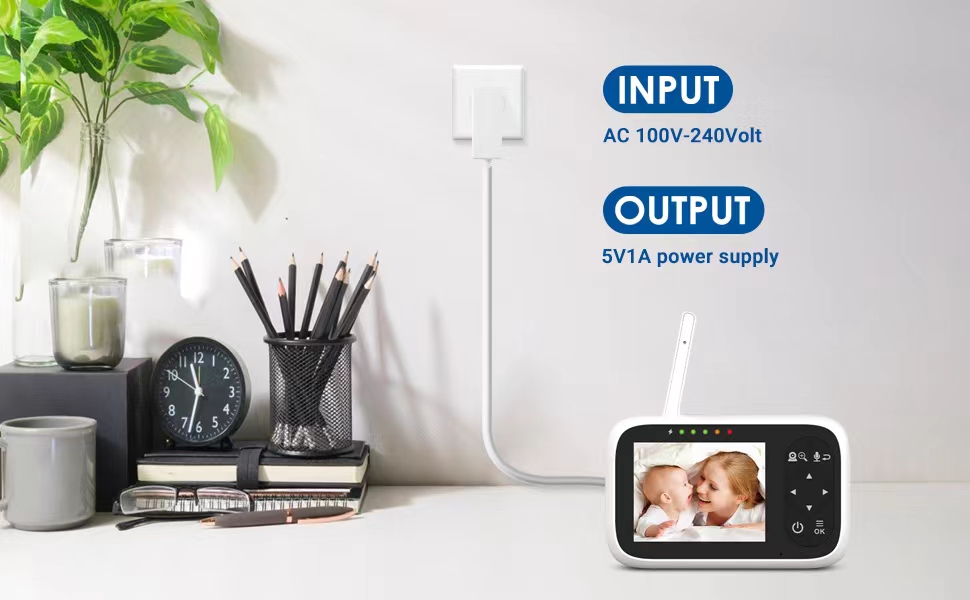 Amazon.com: HelloBaby Monitor Charger Replacement - Compatible with HB30, HB50, HB66, HB6550 ...