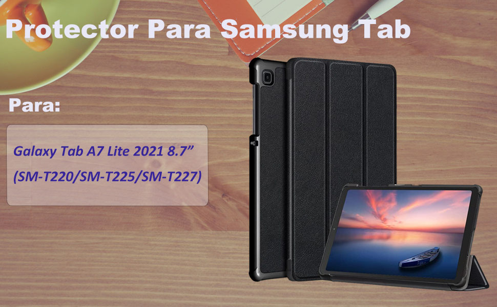 USTIYA Funda para Samsung Galaxy Tab A7 Lite Case 8.7" (2021 Release) T220/T225/T227 Cuero ...