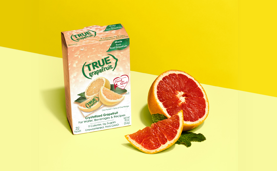 Amazon.com : TRUE GRAPEFRUIT Water Enhancer (32 Packets) | Zero Calorie Unsweetened Water Flavor ...