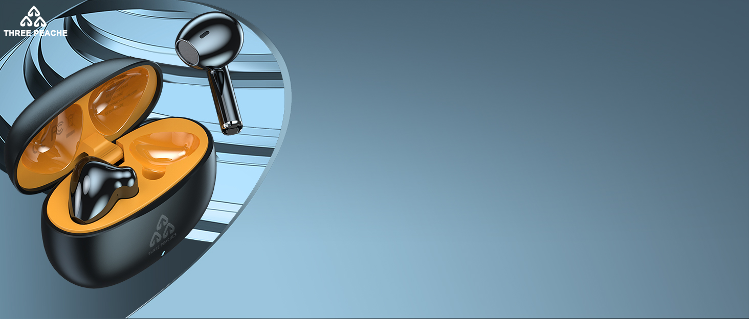 THREE PEACHES Wireless Earbuds Ear Buds Bluetooth 5.3 Stereo Bass ...