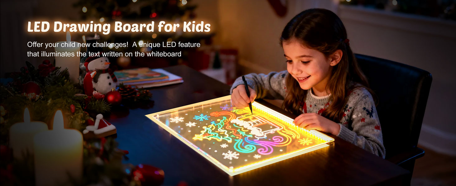 Amazon.com: Lumiboards LED Drawing Board for Kids, 2026 New LED Note ...