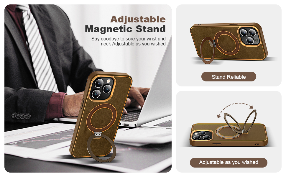 Amazon.com: SureArmor for iPhone 14 Pro Max Case with Magnetic Invisible Ring Stand Compatible ...