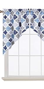 Amazon.com: CAROMIO Fabric Shower Curtain, Geometric Quatrefoil Patterned Modern Poly-Cotton ...