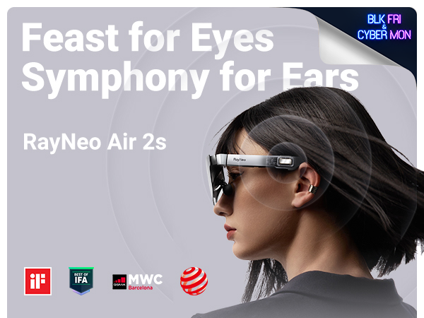 Mua RAYNEO Air 2s AR/XR Glasses - 4 Speakers, 201" 120Hz 5000 Nits FHD OLED Display, AR XR Video ...