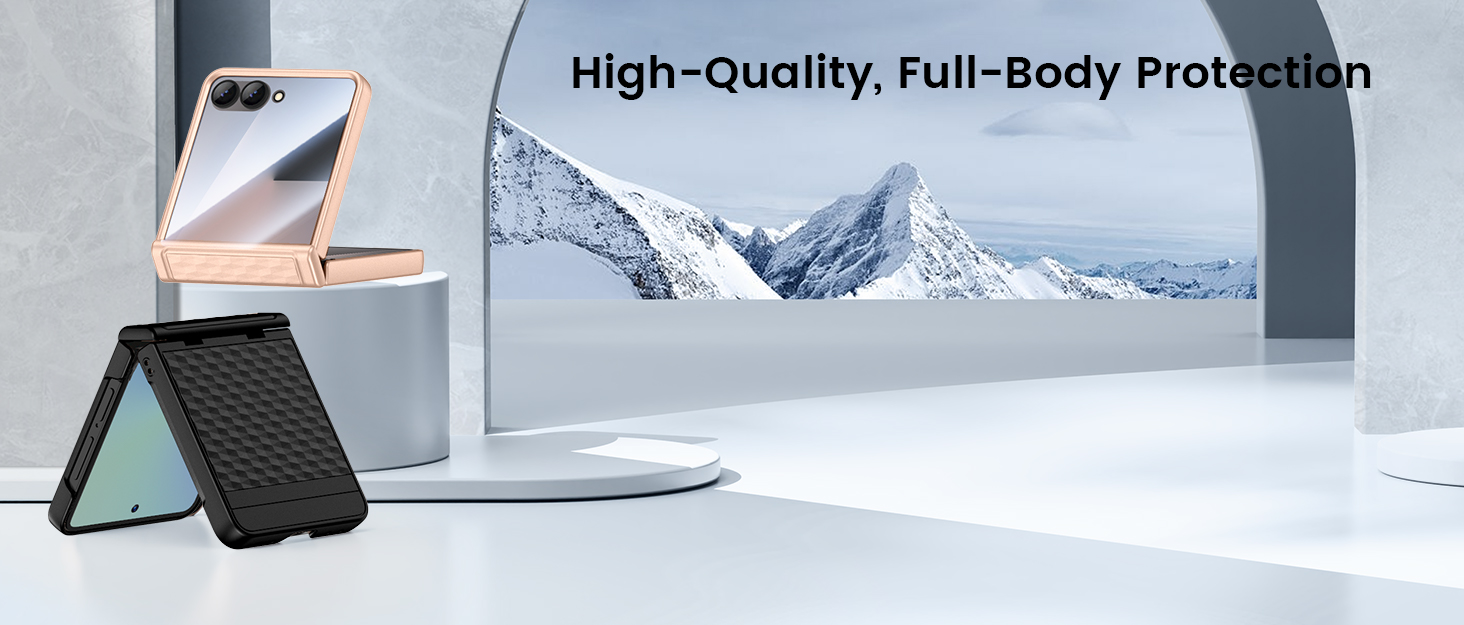 Amazon.com: for Galaxy Z Flip 7 Case, for Samsung-Flip-7 Case with Hinge Protection & Tempered ...