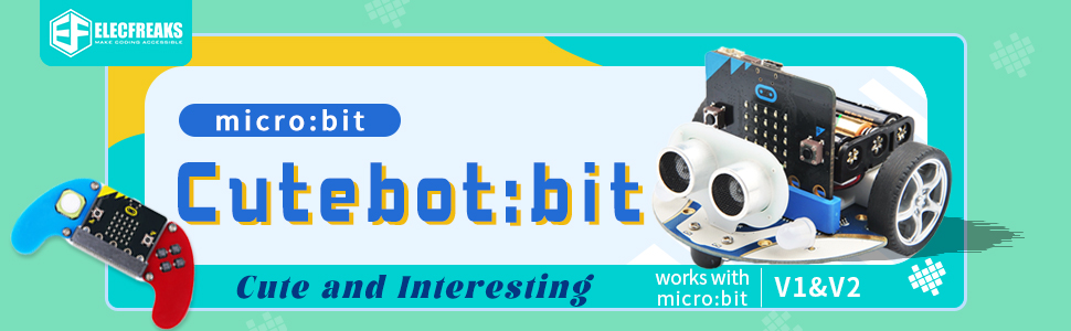 Amazon.com: ELECFREAKS microbit Mini Cutebot Kit Compatible with BBC ...