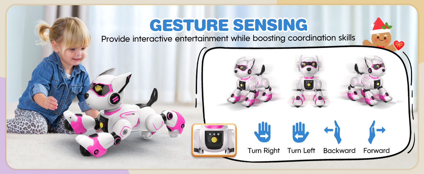 Amazon.com: HBUDS Robot Dog Toys for Kids, Remote Control Dog Robot, Voice & Touch Control ...