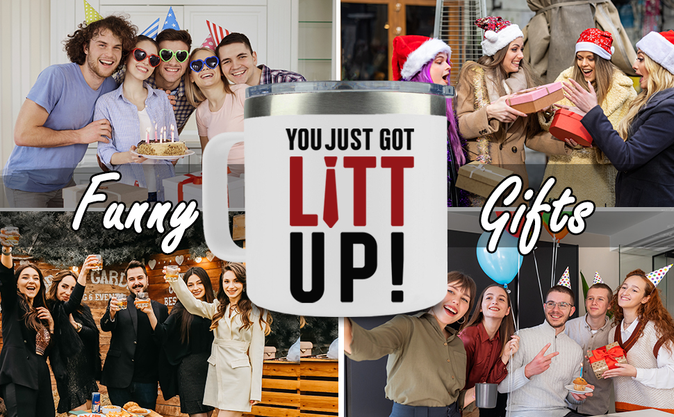 Amazon.com: WECACYD Louis Litt Mug - 'You Just Got Litt Up' TV Show Merchandise - Funny for ...