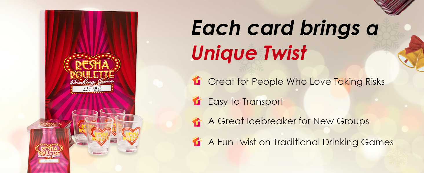 Amazon.com: Caresha Please Resha Roulette Card, A Drinking Card Game for Parties and More ...