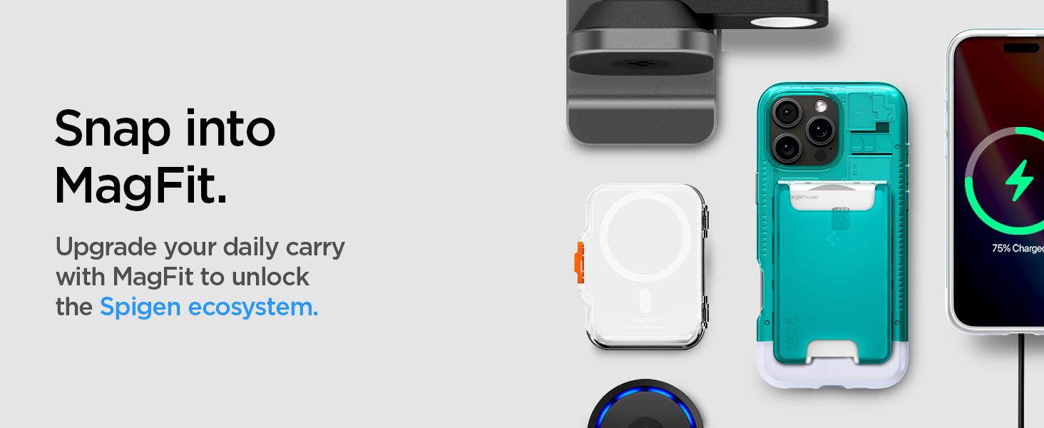 Amazon.com: Spigen Classic C1 MagFit Designed for iPhone 16 Pro Case [Military-Grade Protection ...