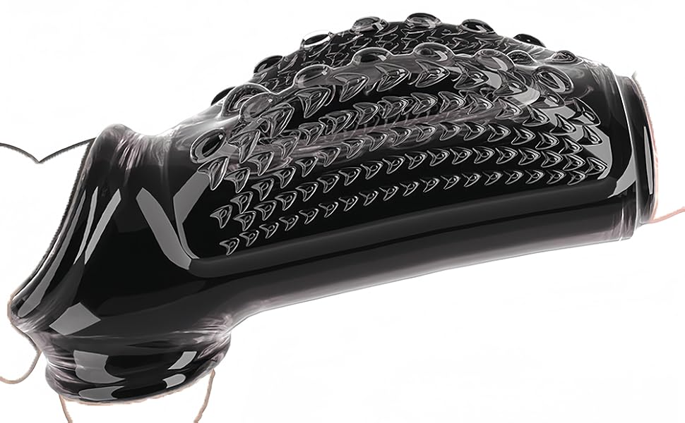 Amazon | Orirya ペニスサック アダルトグッズ 男性用 柔らかい 極厚 透明 シリコン製 コックリング ペニス シリコン 弾力 イボイボ 大人のおもちゃ 男性向け 脱落防止 中空 ...