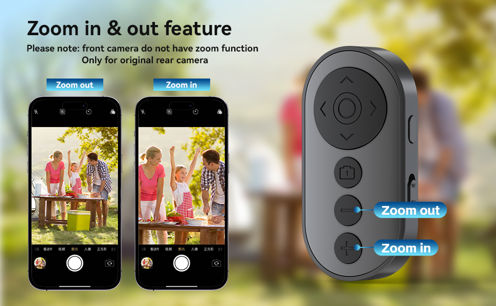 Amazon.com : VYVIYON Wireless Camera Remote with Zoom/Camera Switch for Photo and Vlogging ...