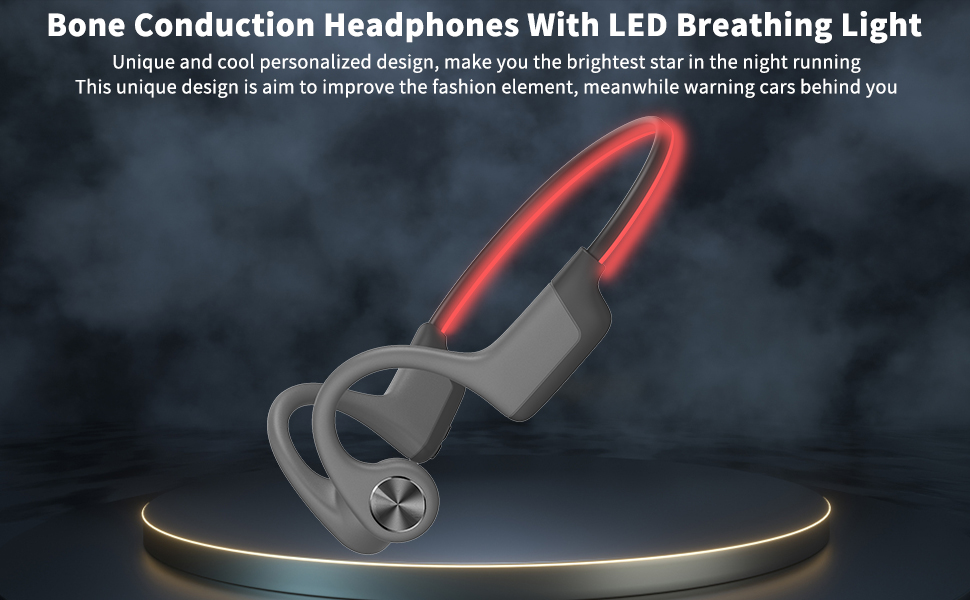 Bone Conduction Headphones Bluetooth 5.3 Open Ear Headphones Wireless ...