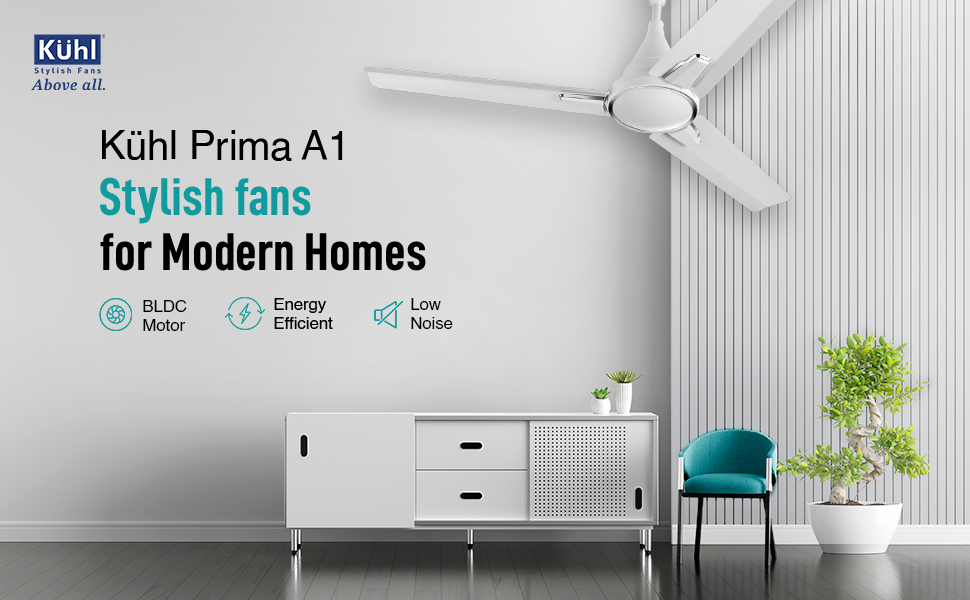Buy KUHL Prima A1 1200mm Decorative Power Saving BLDC Ceiling Fan with Remote | 29W | Saves upto ...