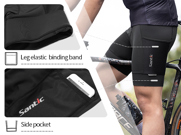 Mua Santic Men's Cycling Shorts 4D Padded Biking Shorts Breathable Bicycle Riding Shorts Bike ...