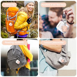 Amazon.com: Aleviker Clear AirPods Case with Bear Keychain Cute Cartoon Bear Design Full ...