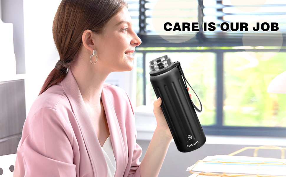 Amazon.com: Vacuum Insulated Bottles with Cup 800ml/27oz Stainless Steel Hot Thermo Bottles for ...