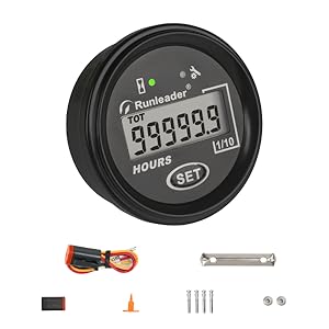 Amazon.com: Runleader LCD Digital Hour Meter,Applicable Voltage AC 85V to 250V/DC 60V to 150V ...