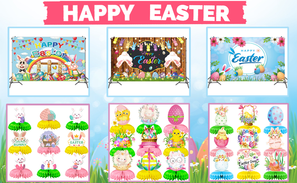 Amazon.com: Easter Centerpieces Easter Table Decorations Easter Bunny ...