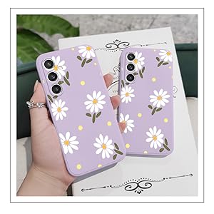 Amazon.com: LEECG for Galaxy S23 FE Case, Chrysanthemum Creative Side Print Design for Samsung ...