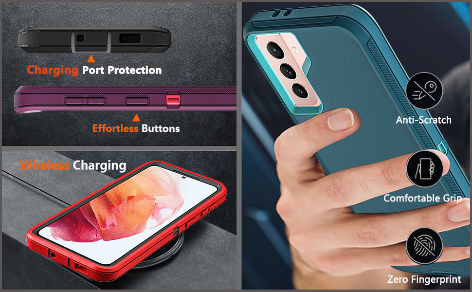 Amazon.com: YKHJKLEC for Samsung Galaxy S21 Case, ONLY, [NOT FIT Galaxy S21 Plus /S21 Ultra/S21 ...