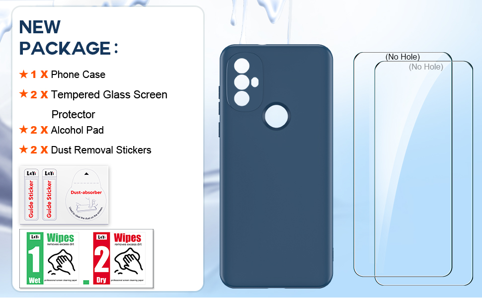 Amazon.com: LeYi Moto G Play Phone Case, Motorola G Play 2023 Case with [2 Pack] Tempered Glass ...