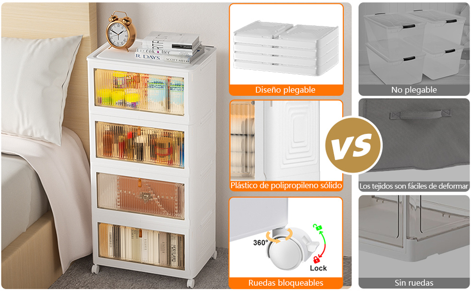 Cajas de Almacenamiento 4 Niveles, Caja de Almacenamiento de Plástico ...