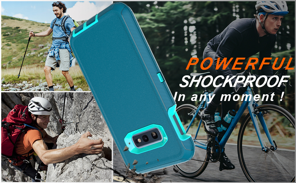 Amazon.com: HONG-AMY Galaxy S10E Case - 2 Pack Nano Explosion-Proof Film, 3 in 1 Full Body ...