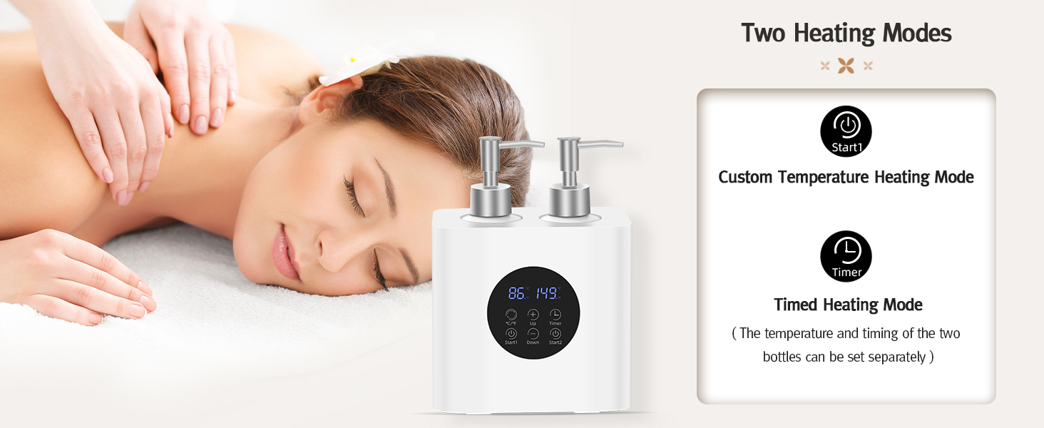 Amazon.com: Massage Oil Warmer for SPA, Body Oils Heater with 4 Bottles Dispenser, Professional ...