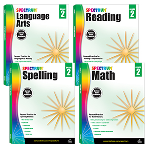 Spectrum Test Practice 2nd Grade Workbooks, Math, Language Arts, and ...