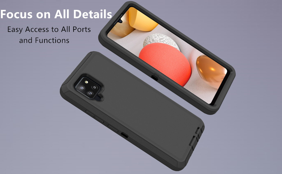 Amazon.com: TIOZOLY for Samsung Galaxy A42 5G Case, Heavy Duty Defender Case Dustproof ...