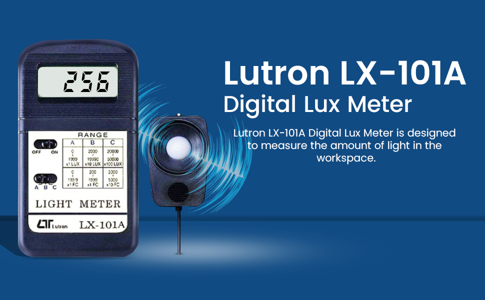 Lutron Instrukart LX-101A Digital Lux Meter Along with Calibration Certificate : Amazon.in ...