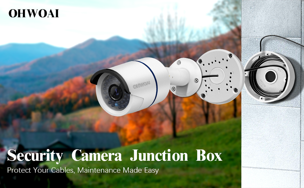 Amazon.com : OHWOAI 《Waterproof Metal Security Junction Box》Universal Mount for Bullet Cameras ...