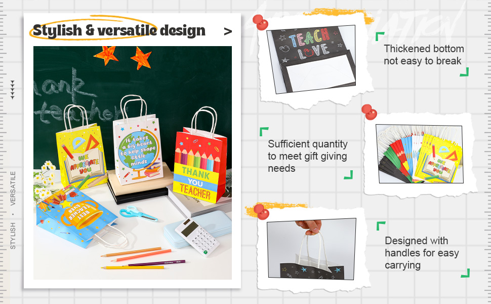 Amazon.com: Yeaqee 36 Pcs Back to School Teachers Appreciation Gift ...