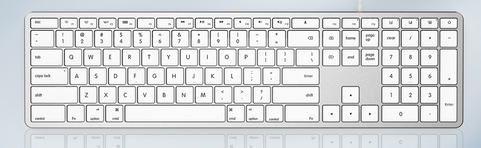 Amazon.com: seenda Wired Keyboard for Mac, Mac Keyboard Wired Full Size ...