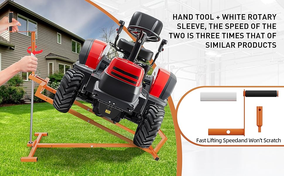 Amazon.com: Lawn Mower Lift Jack, Lifting Platform 992 Lbs Capacity for Garden Tractors and Lawn ...