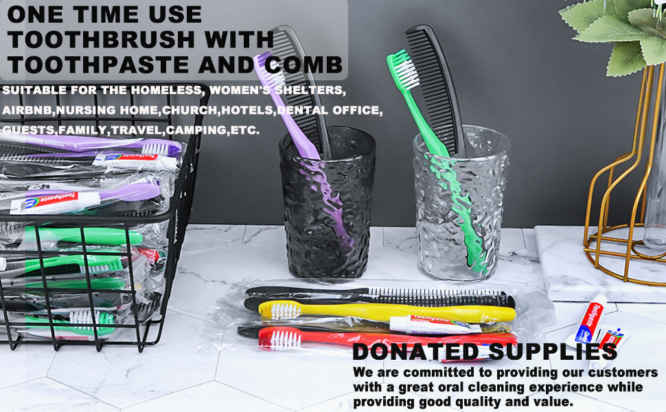 Amazon.com : HAIFOTRVA 20Pcs Disposable Toothbrushes with Toothpaste ...