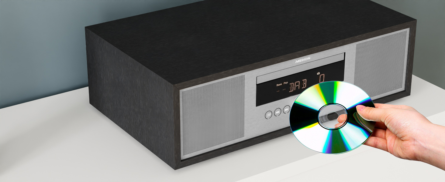 MEDION P64145 Système Audio Tout-en-Un (Dab+, CD, MP3, Radio FM PLL, USB, système Compact ...